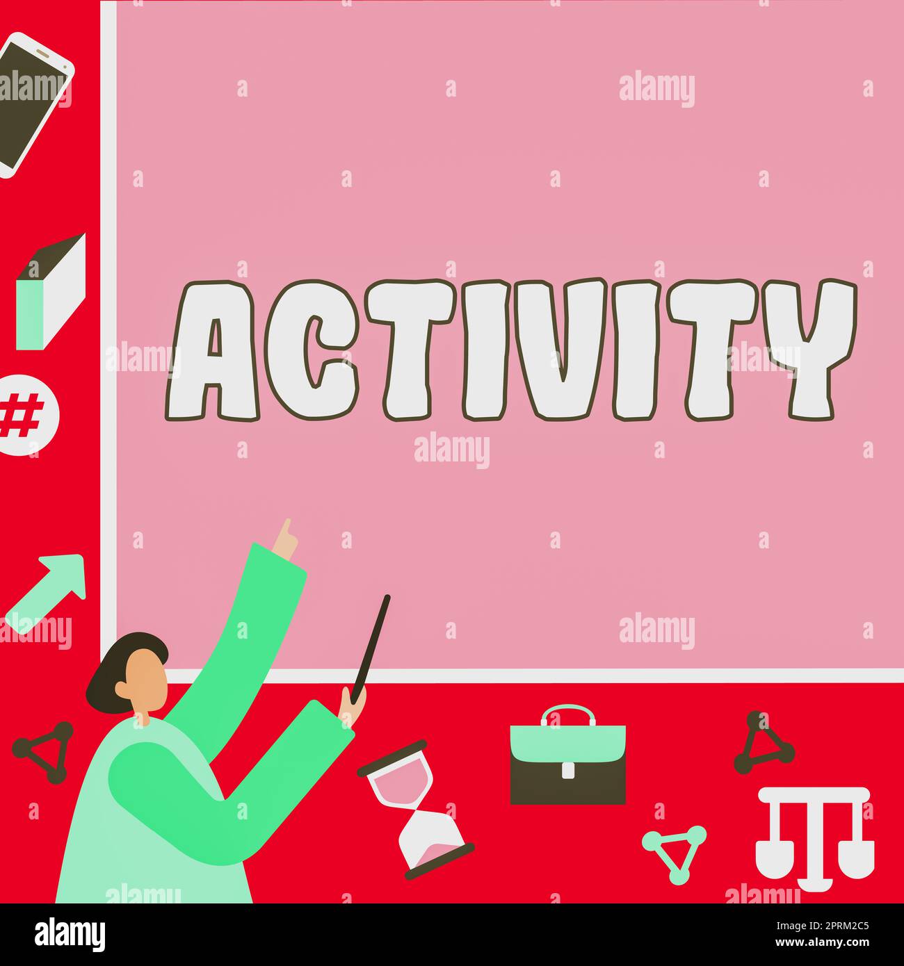 Text caption presenting Activity, Business idea enterprise involving ...