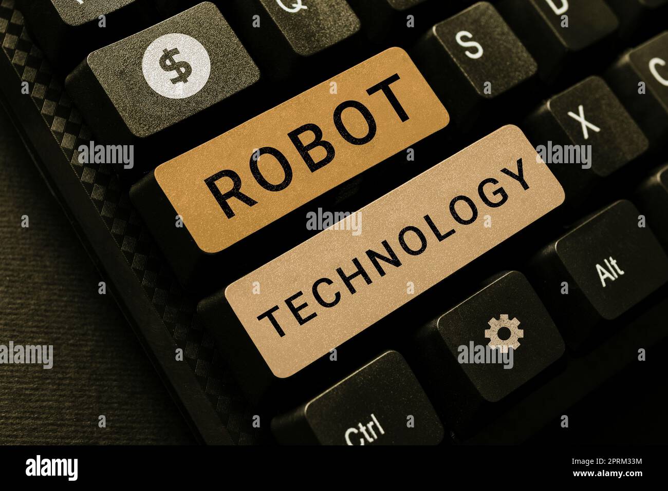 Text showing inspiration Robot Technology, Business idea methods that ...