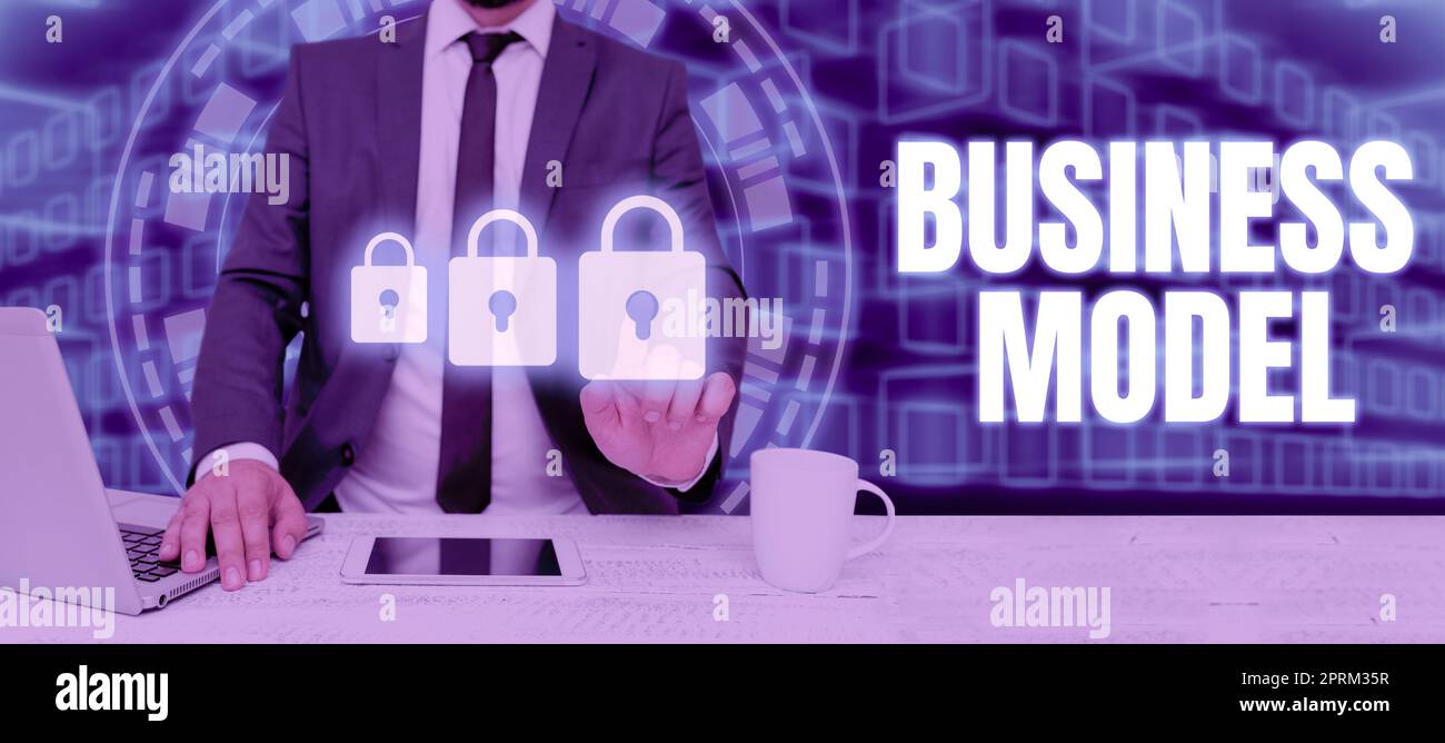 Text caption presenting Business Model, Business idea Increase in ...