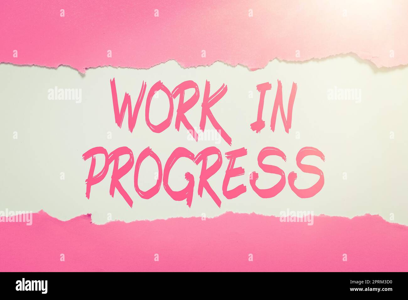 Handwriting text Work In Progress, Conceptual photo Ongoing Business ...