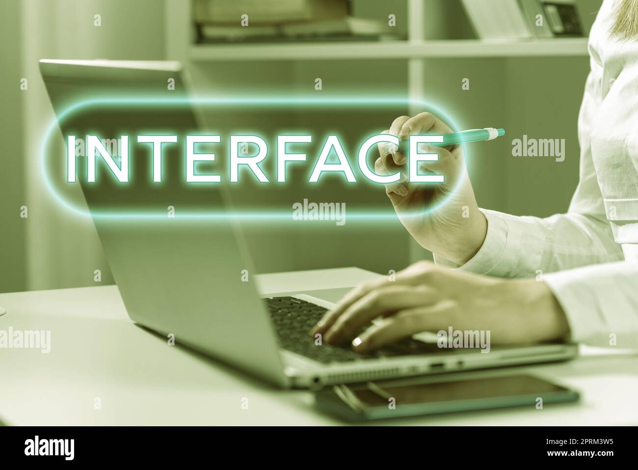 Writing displaying text Interface, Business overview point of meeting ...