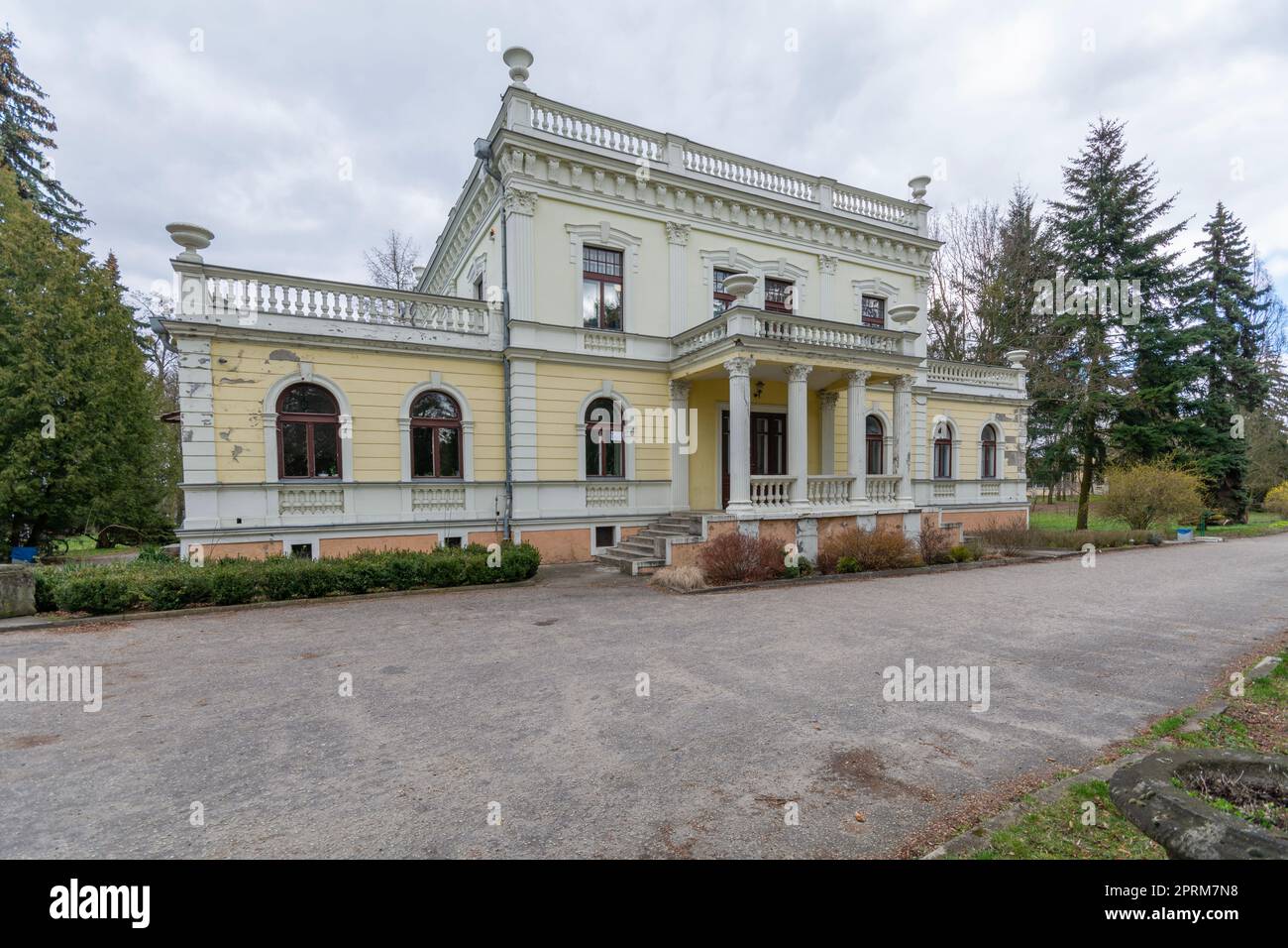 Old historic palace in the city of Aleksandrow Kujawski, Poland Stock ...