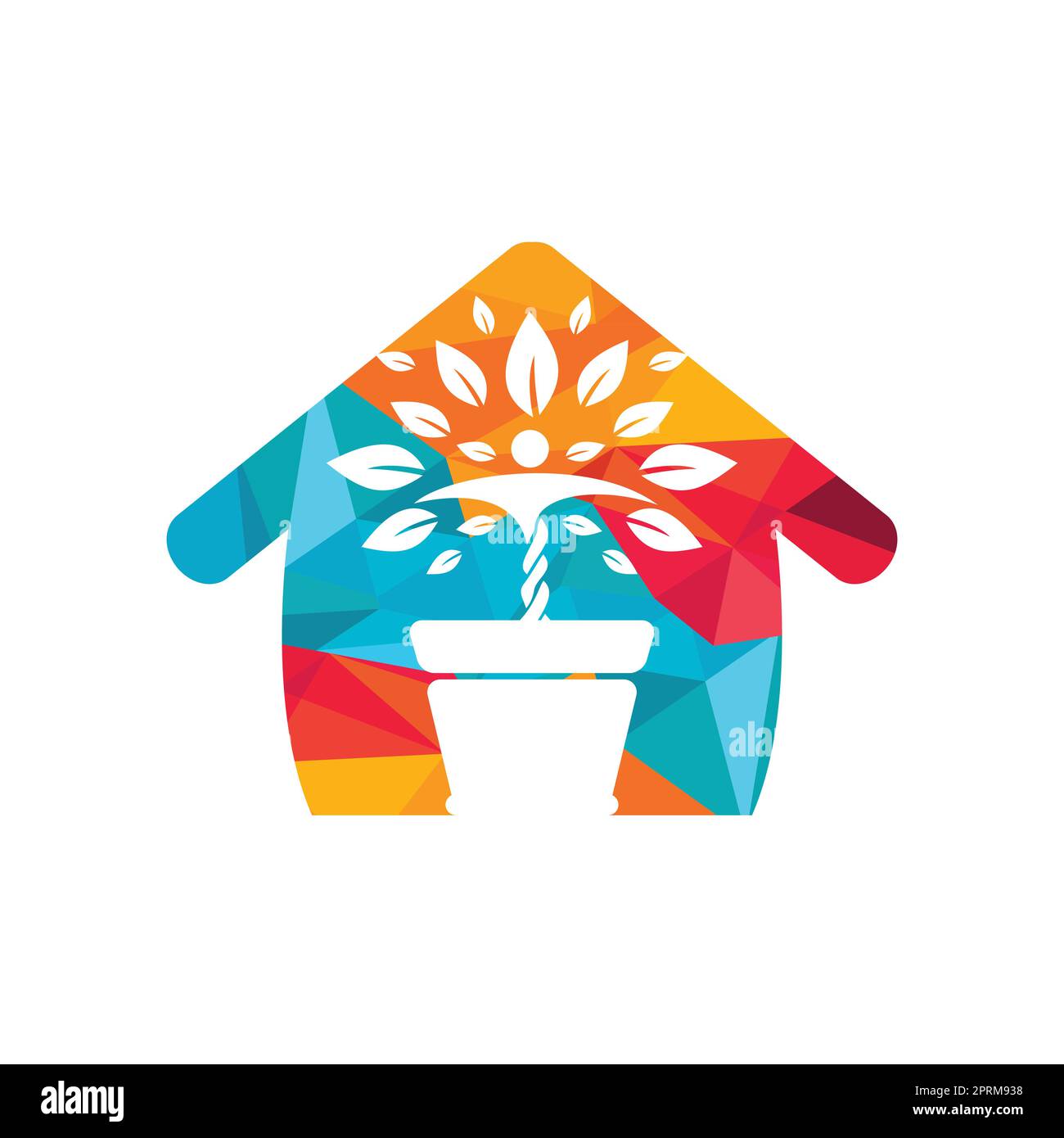 Flower pot and Human plant logo. Growth vector logo. Spa wellness logo ...