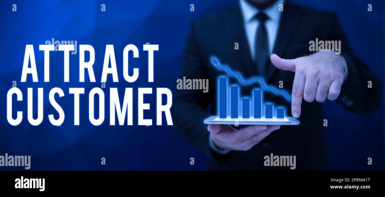 Handwriting Text Attract Customer Business Concept Investigation Into