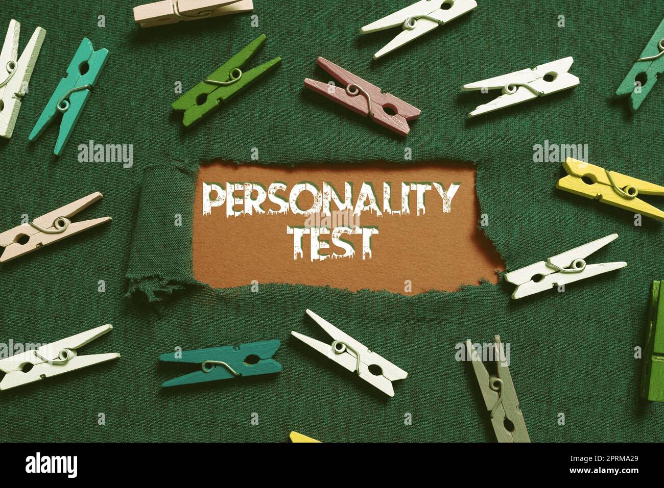 Hand writing sign Personality Test, Internet Concept the process for ...