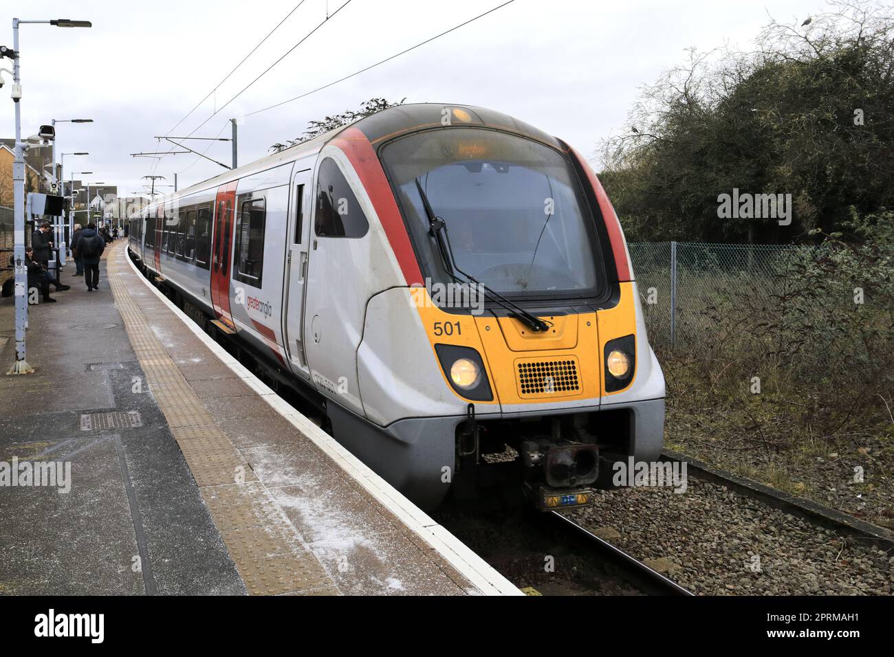 Greater Anglia train 720501 Braintree railway station, Essex, England ...