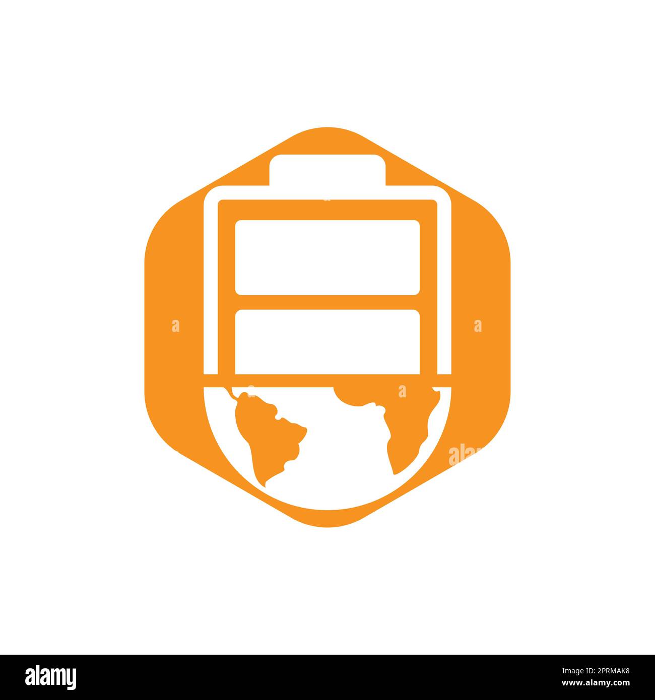 Global energy vector logo design template. Globe and battery icon ...