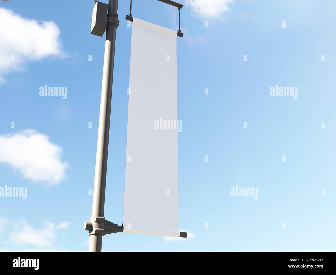 Blank pole banner hi-res stock photography and images - Alamy