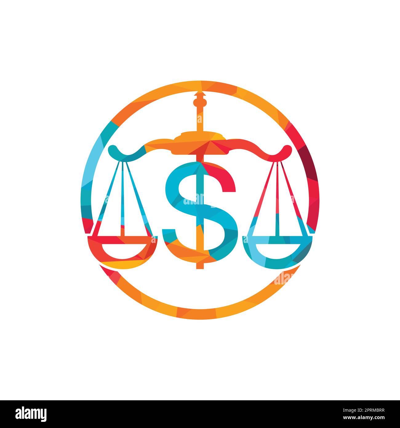 Money scale vector logo design. Dollar balance finance logo concept ...