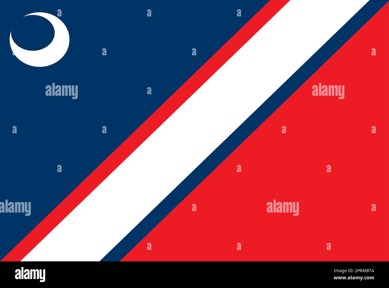 The flag of the city of Clinton City South Carolina USA Stock Photo - Alamy