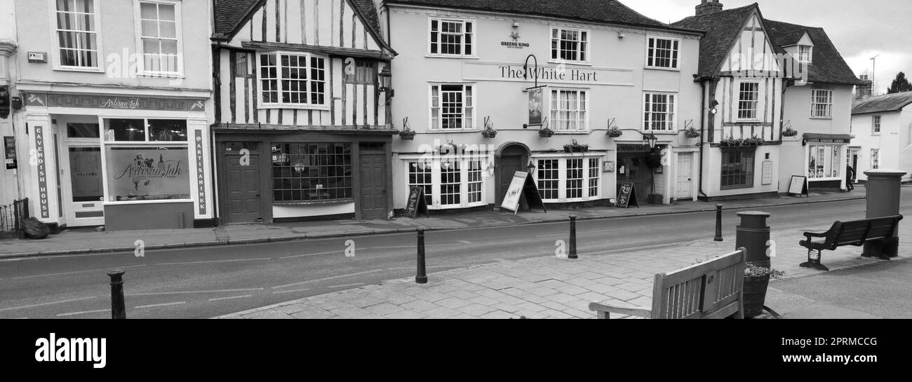 Town centre view in Coggeshall village, Essex, England Stock Photo - Alamy
