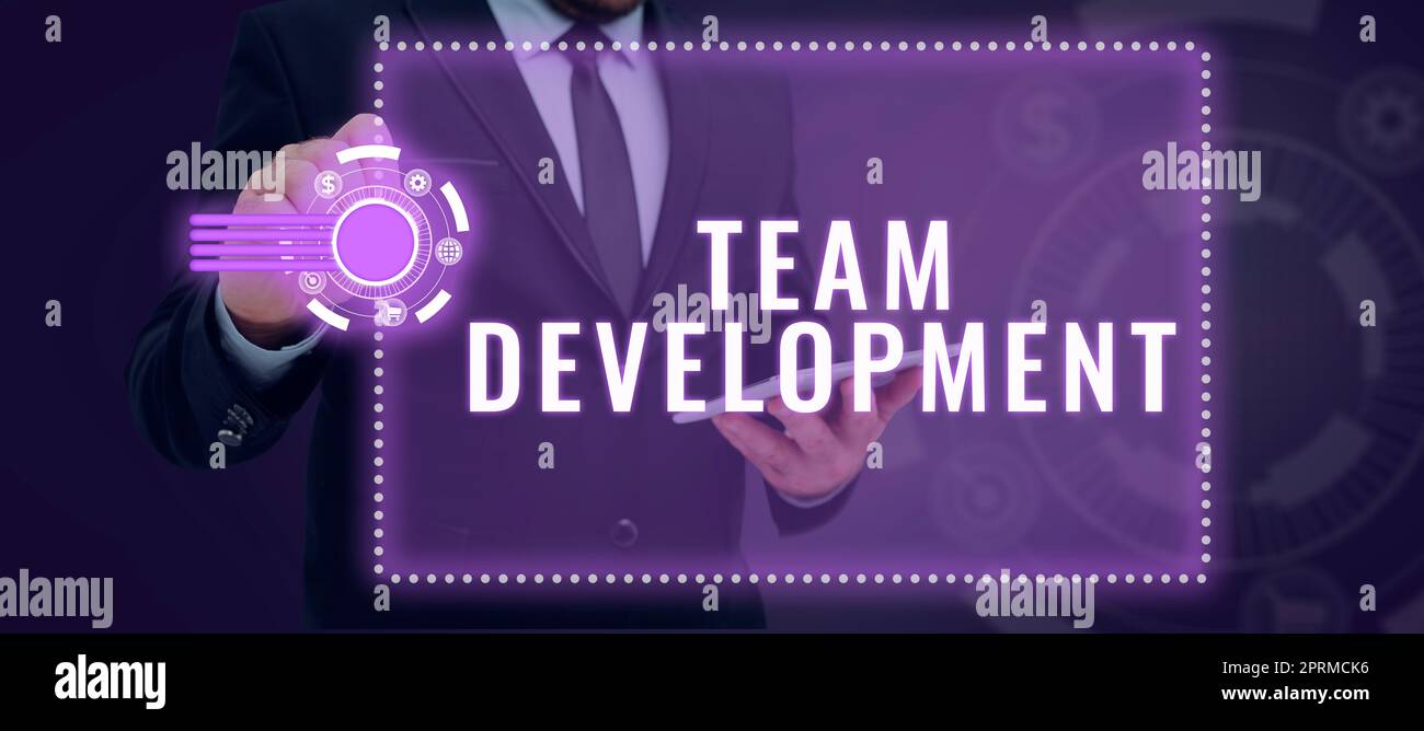 Text caption presenting Team Development, Business concept expressing ... Text caption presenting Team Development, Business concept expressing ...
