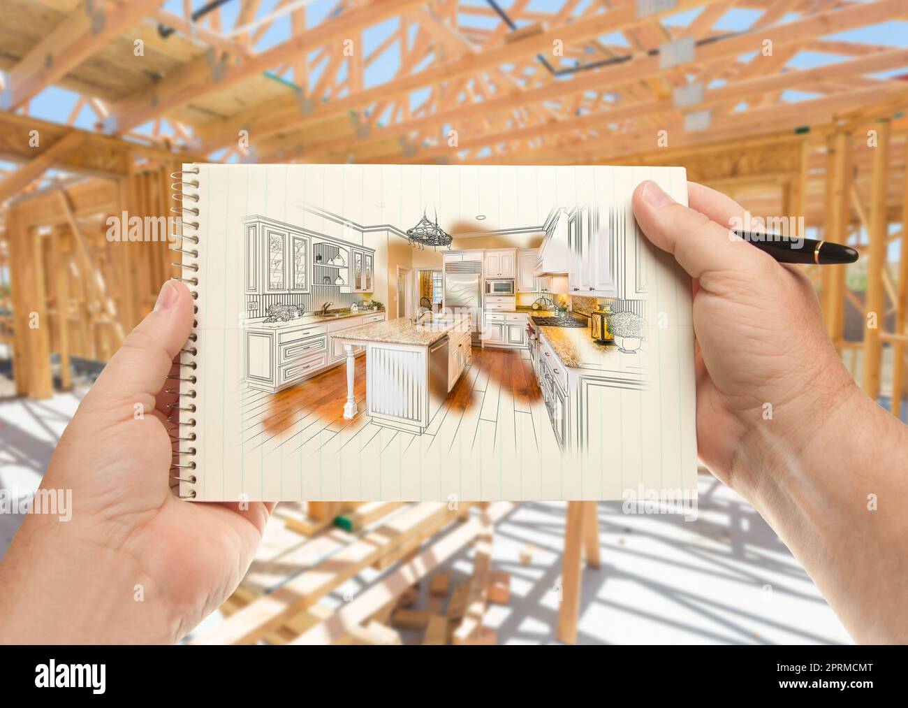 House framing illustration hi-res stock photography and images - Alamy