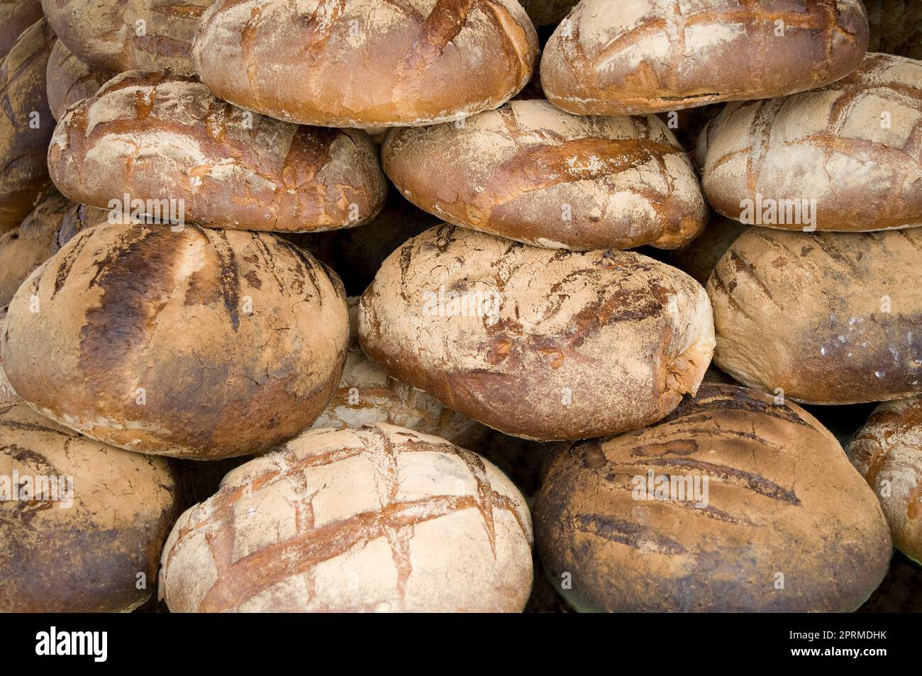 Pile of freshly baked bread Stock Photo - Alamy