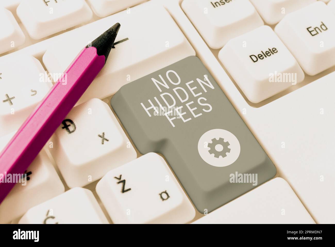 Text sign showing No Hidden Fees. Business approach Tagged price is the ...