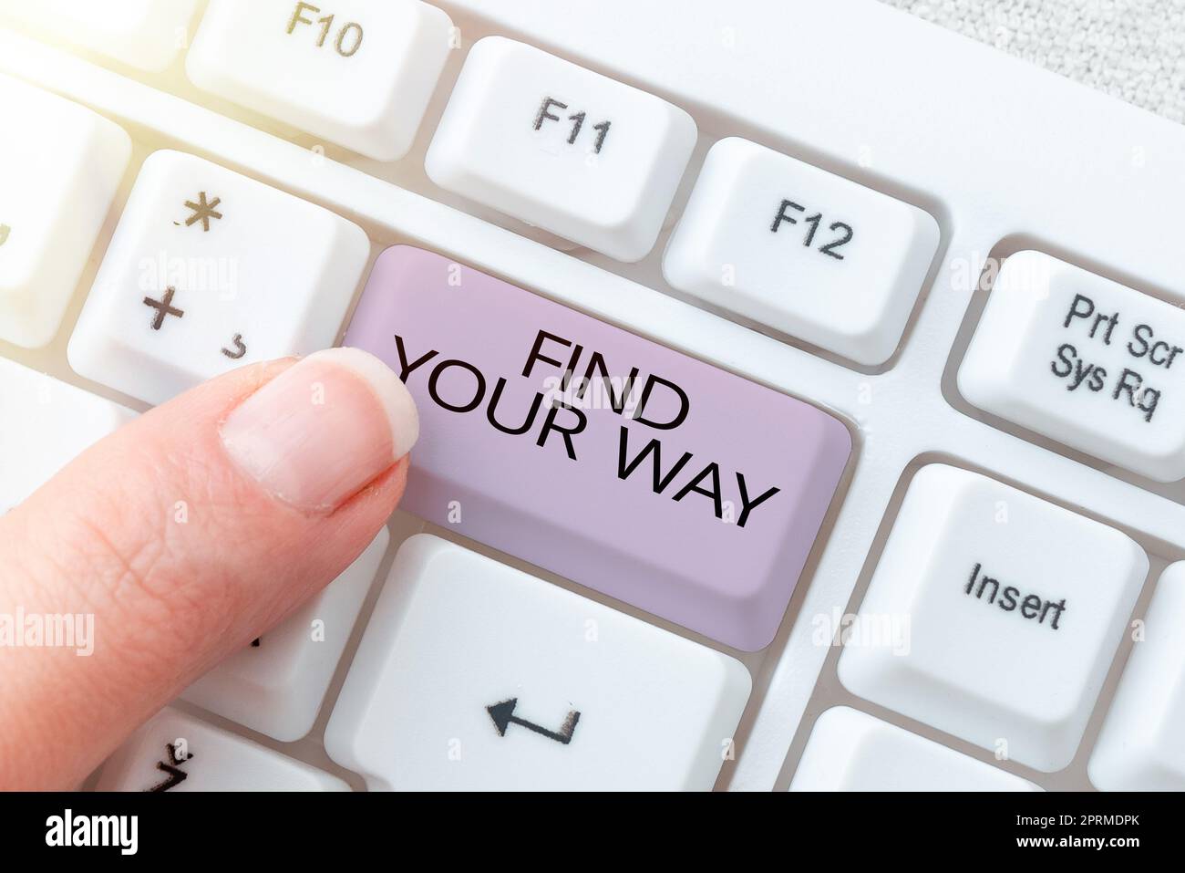 Sign displaying Find Your Way. Conceptual photo Look for personal ...