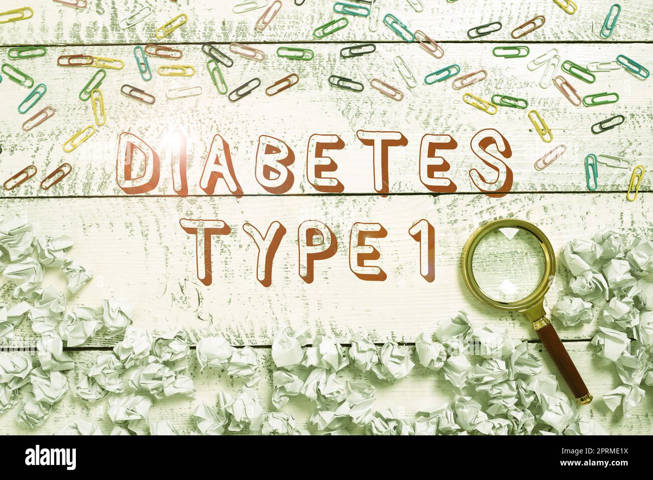 Handwriting text Diabetes Type 1. Conceptual photo condition in which ...