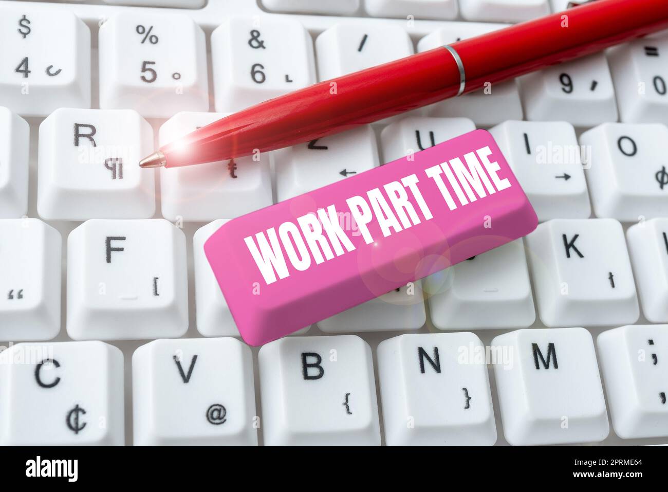 Sign displaying Work Part Time. Concept meaning A job that is not ...
