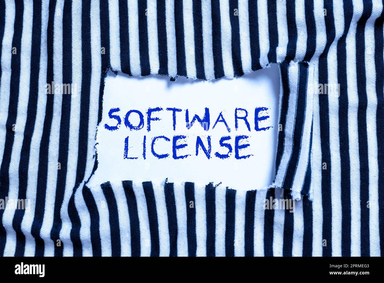 Text Caption Presenting Software License Business Approach Delivery Of A Letter Or Package