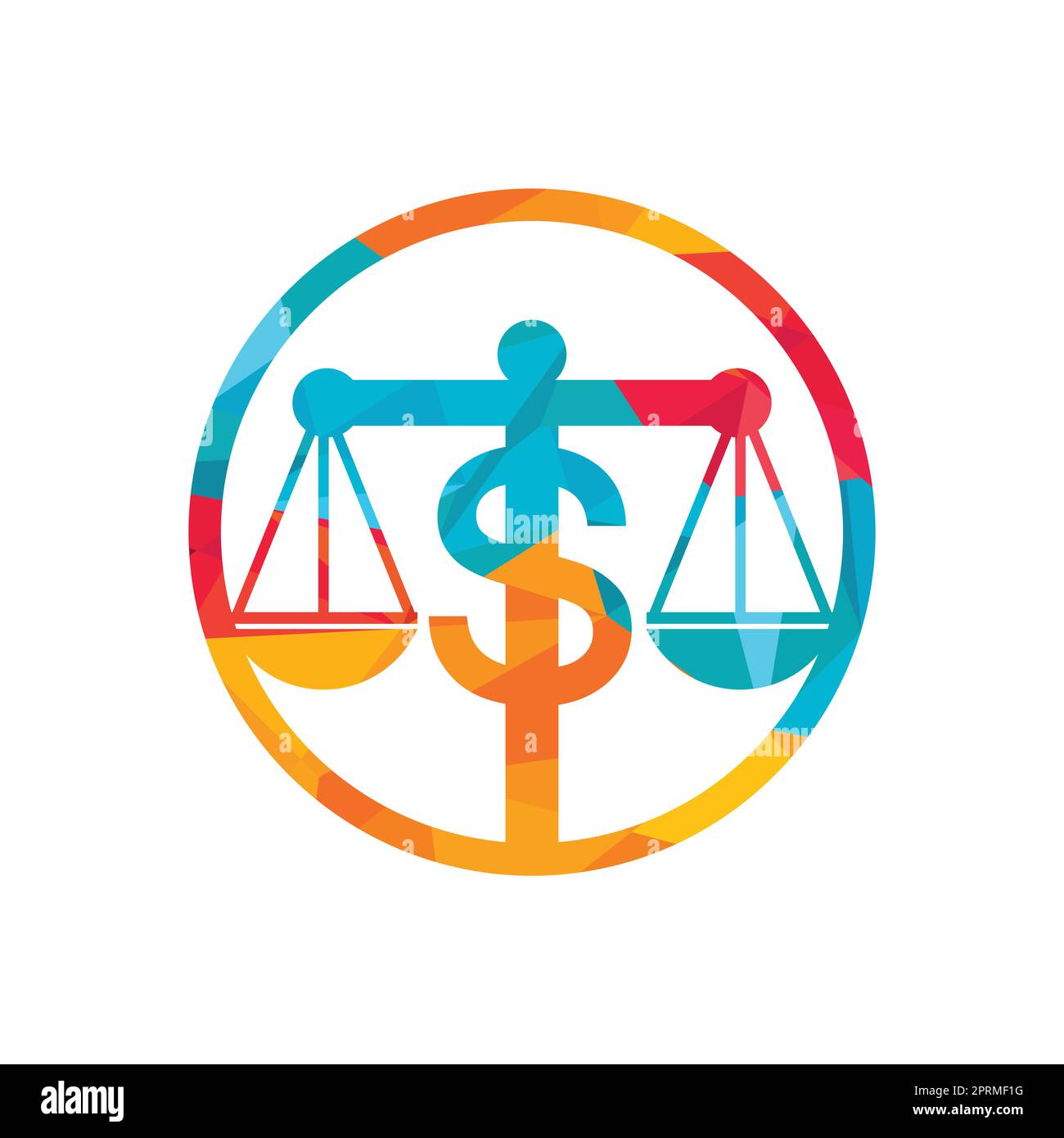 Money scale vector logo design. Dollar balance finance logo concept ...