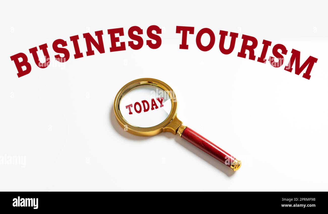 Text caption presenting Business Tourism, Concept meaning schedule of ...