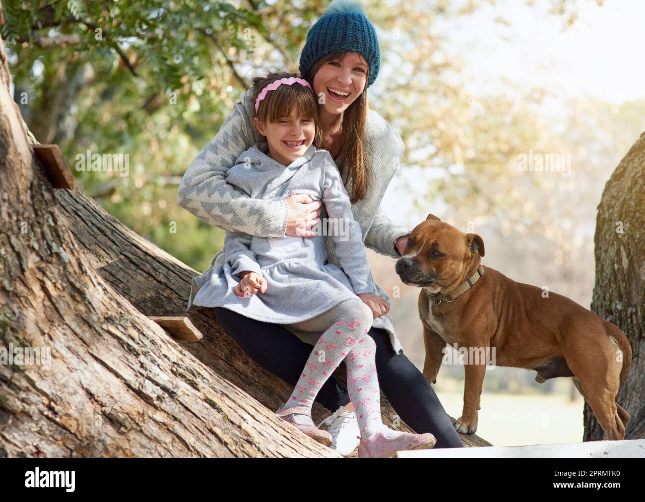 Children playing park dog hi-res stock photography and images - Alamy