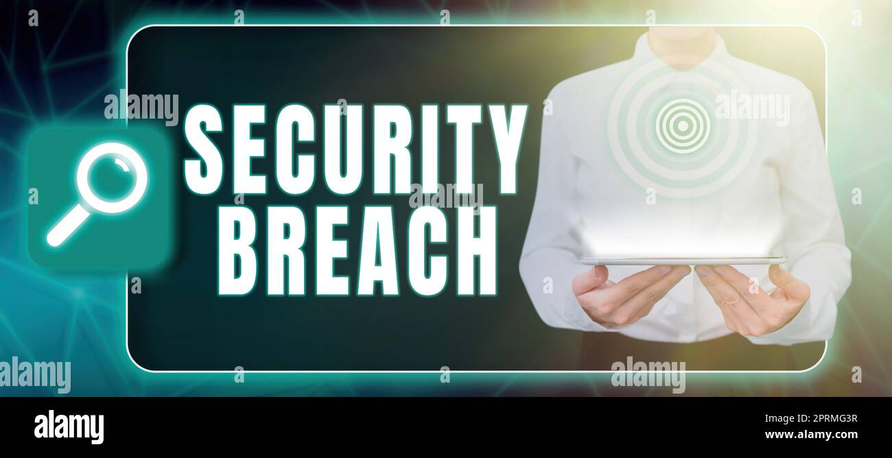 Inspiration showing sign Security Breach, Internet Concept unauthorized ...