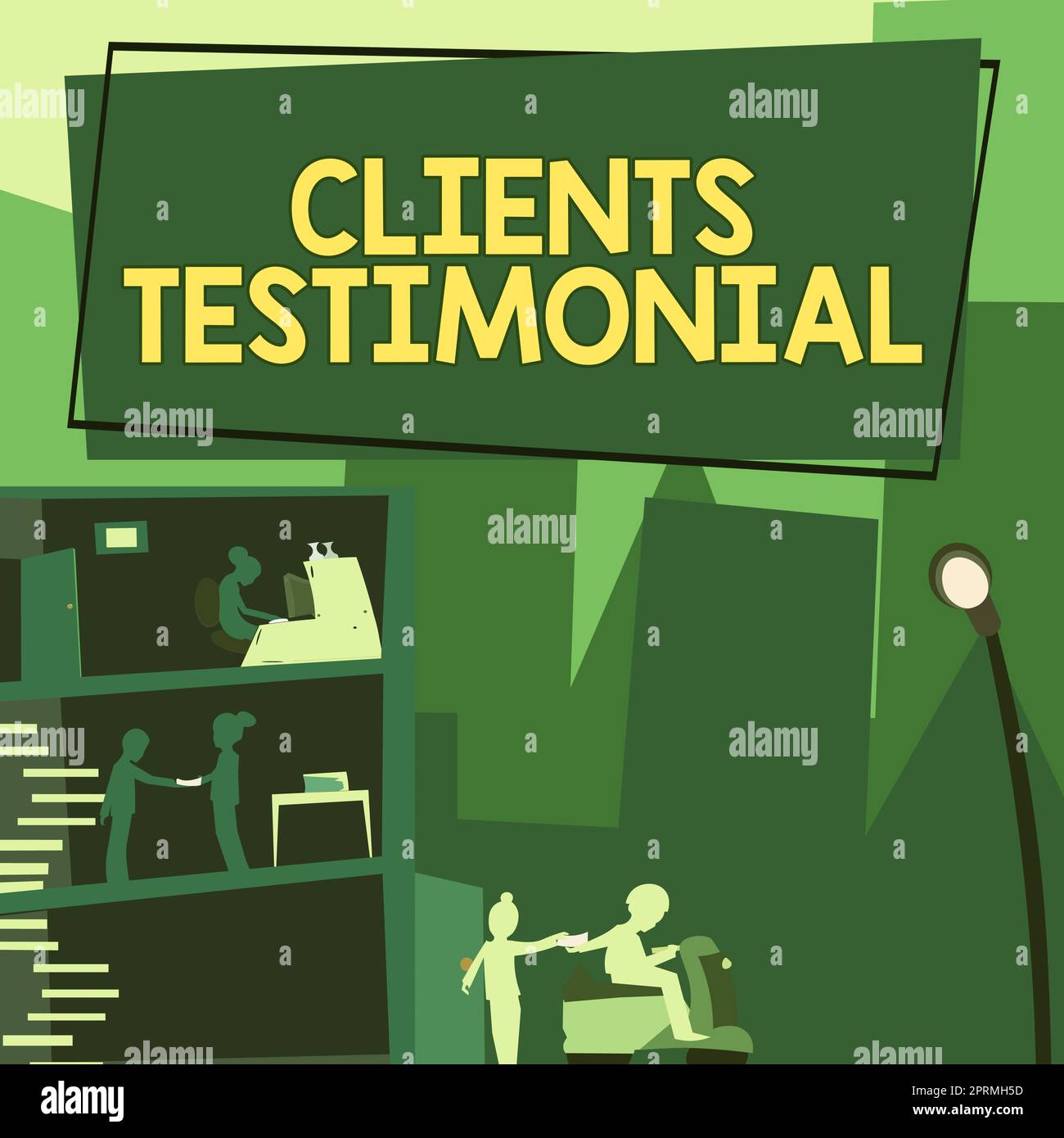 Text showing inspiration Clients Testimonial, Concept meaning Private ...