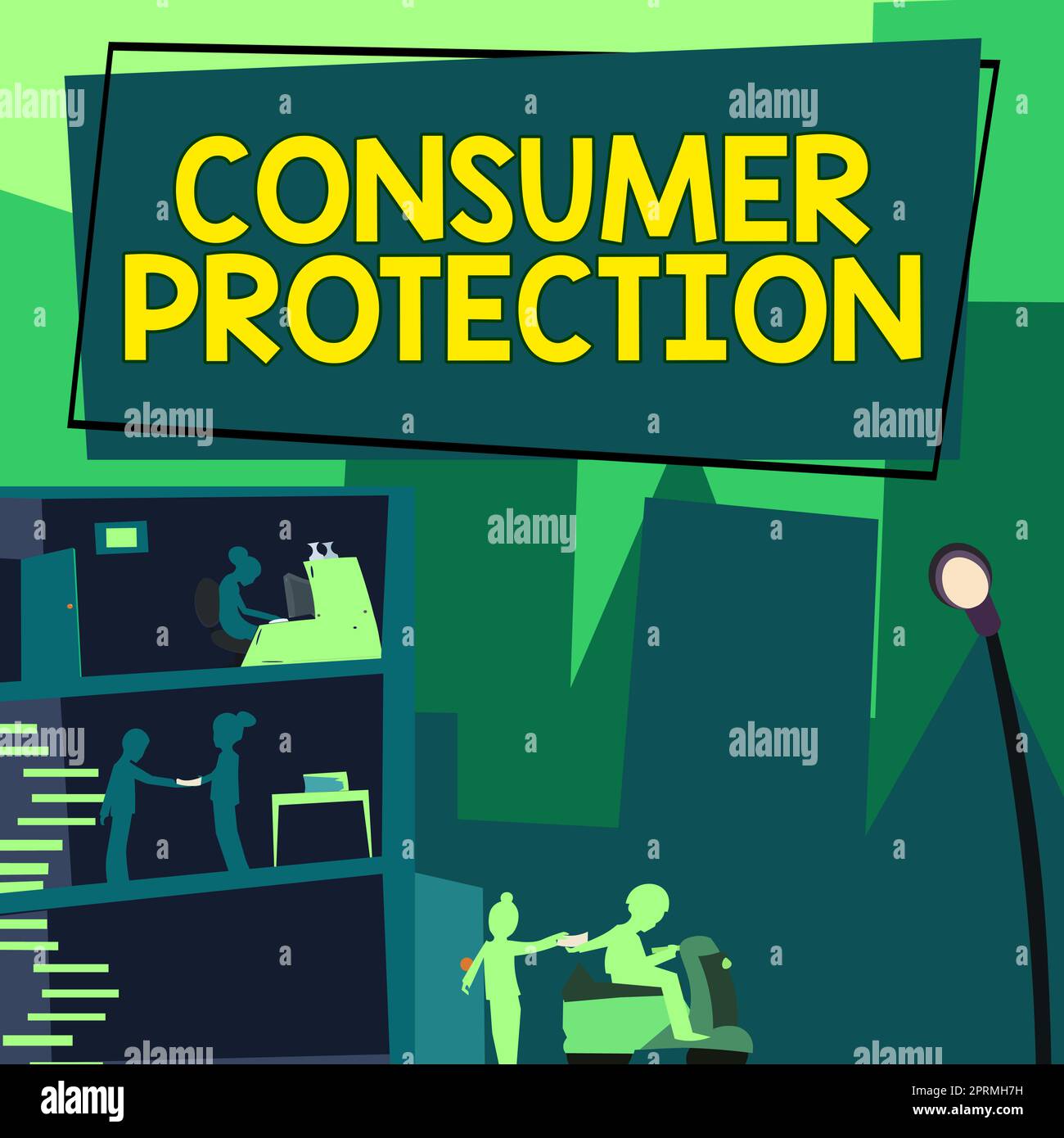 Text sign showing Consumer Protection, Word Written on Commission paid ...