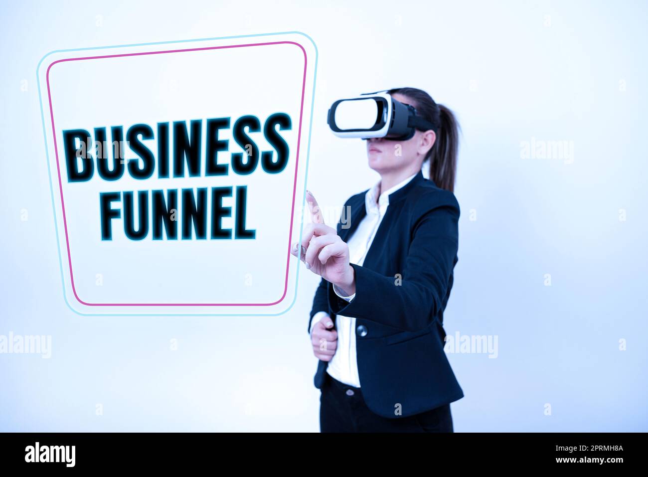 Conceptual display Business Funnel, Business approach scale or fullsize ...