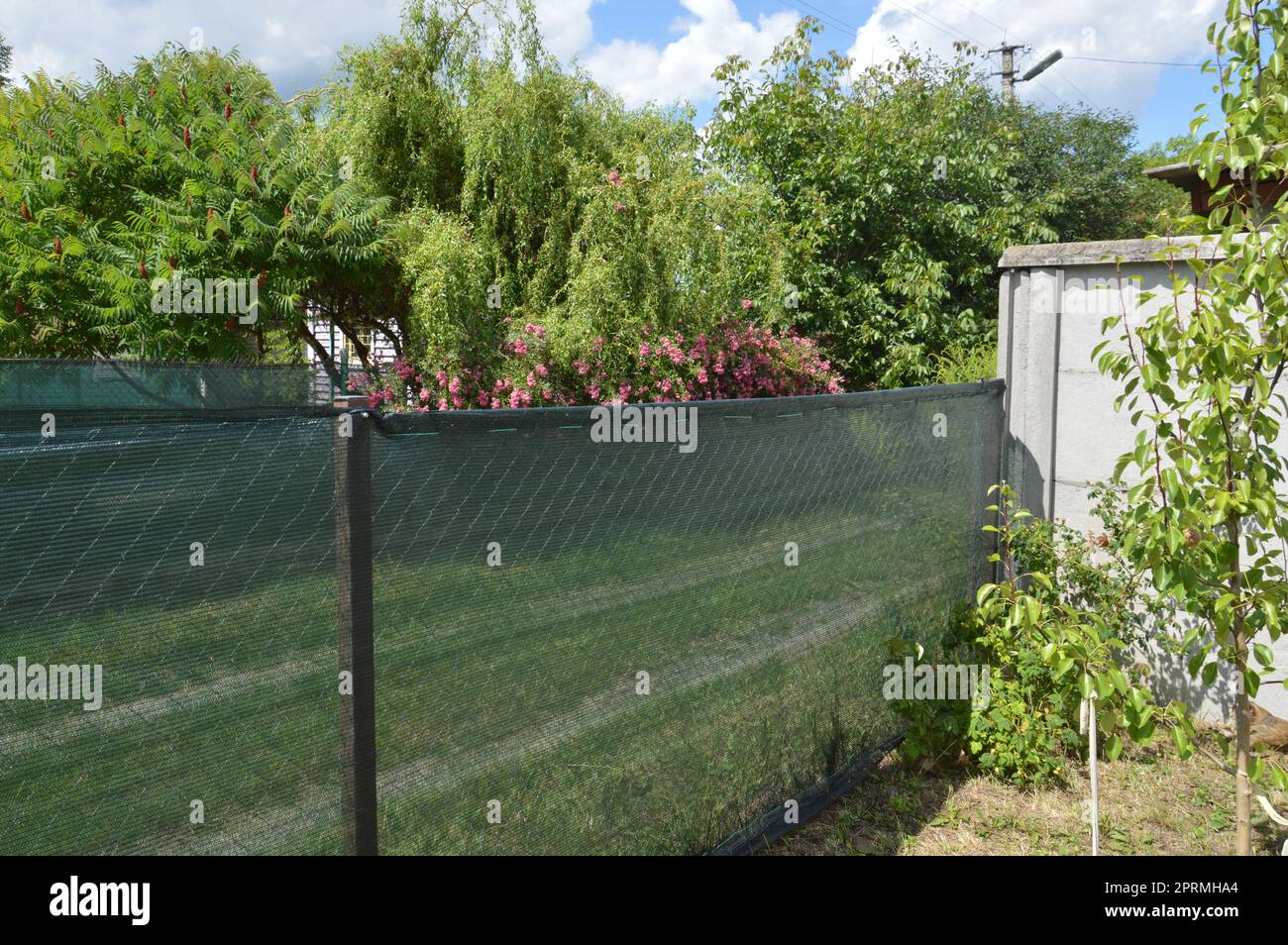 Shading a fence hi-res stock photography and images - Alamy