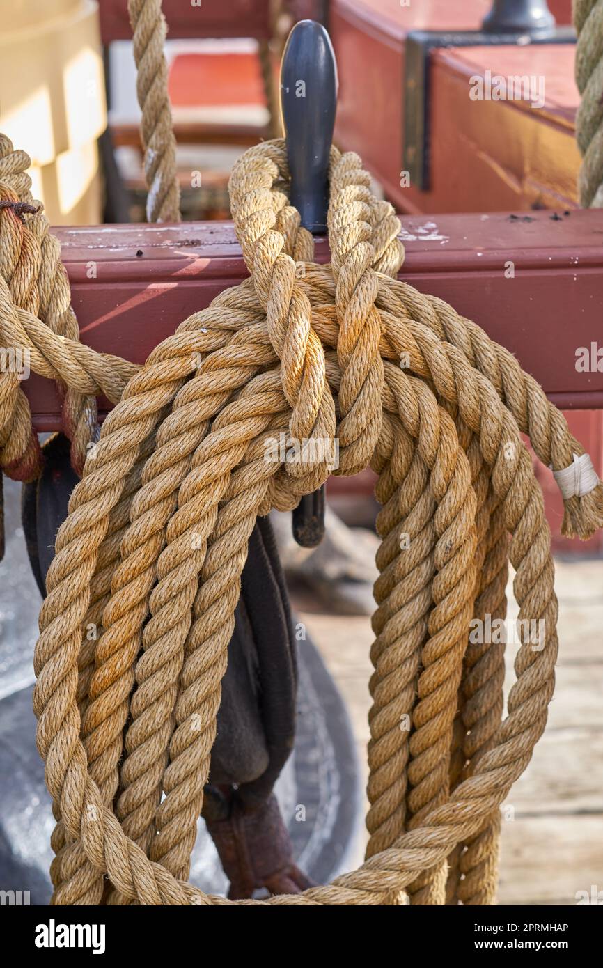 The Historical sailboat Fregatten Jylland - National treasure. Detail ...