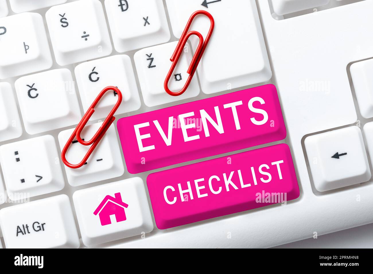 Text showing inspiration Events Checklist, Conceptual photo invaluable ...