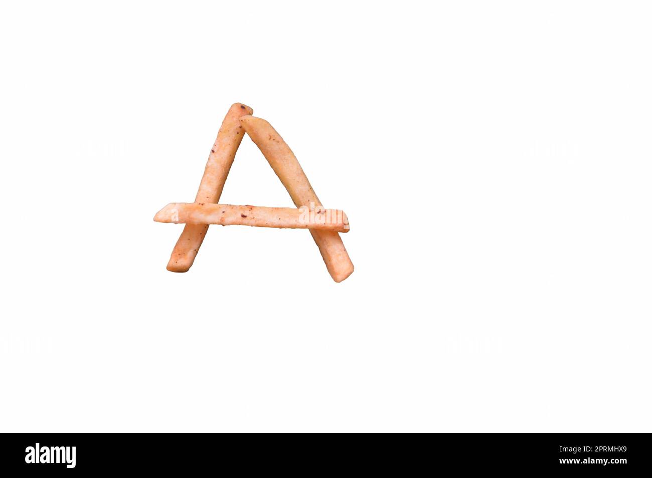 Letters of the english alphabet laid out from french the fries Stock ...