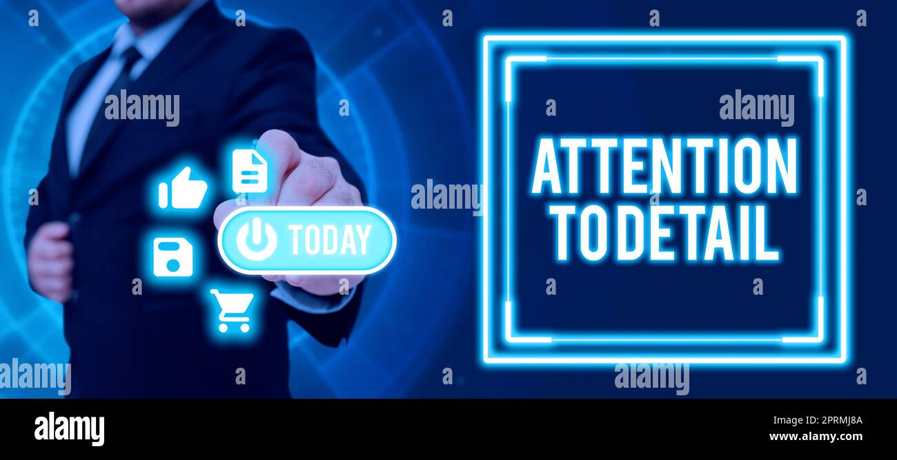 Conceptual display Attention To Detail, Business idea for Digital ...