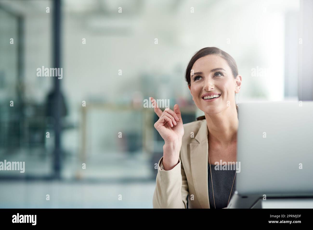 Her ideas are game changing. a professional businesswoman looking ...