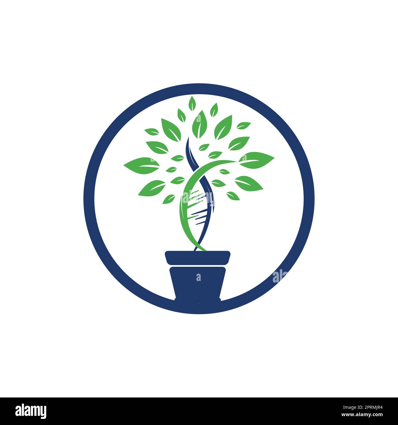DNA plant vector logo design. Organic DNA vector logo design concept ...