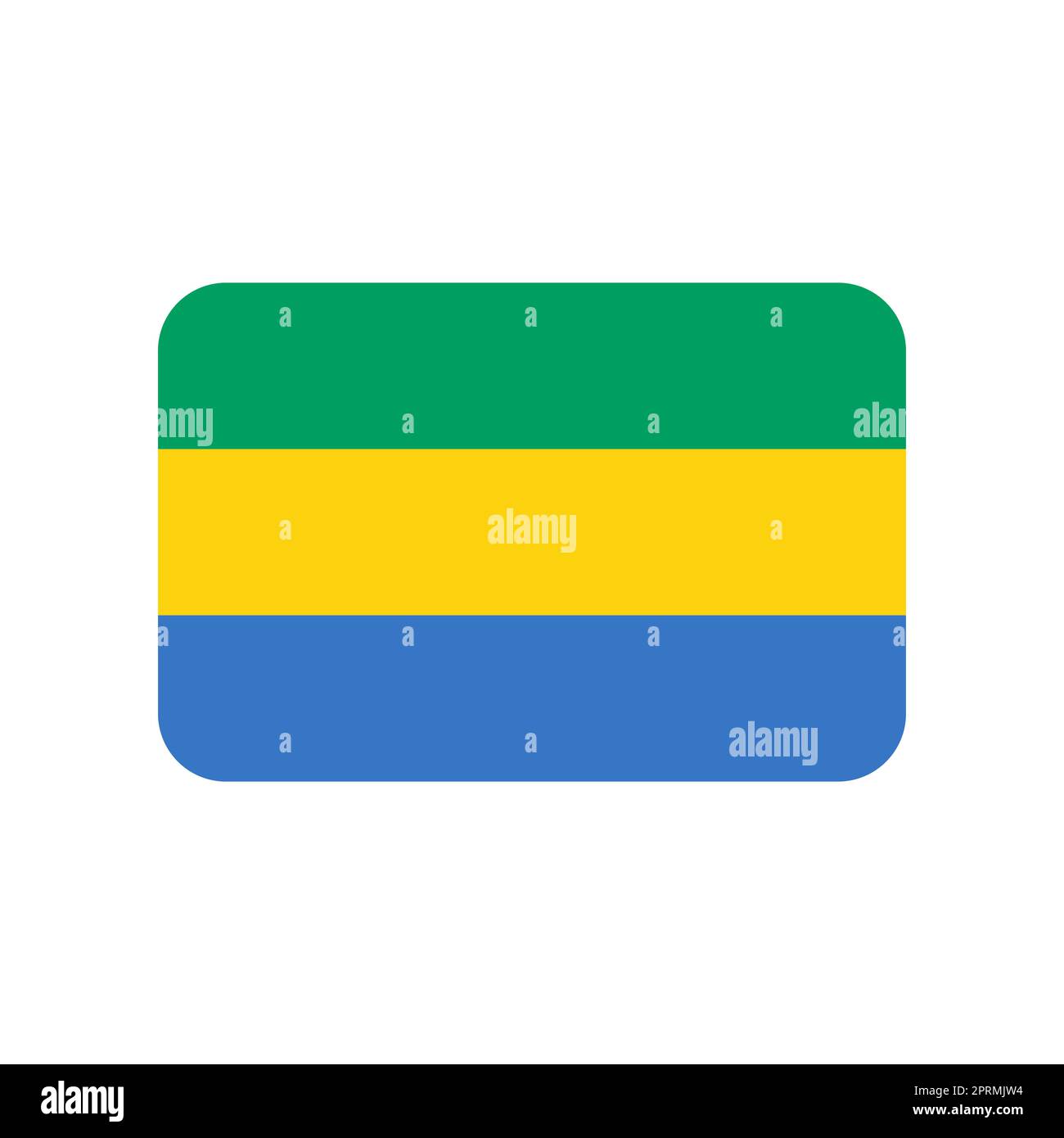 Gabon vector flag isolated on white background Stock Vector Image & Art ...