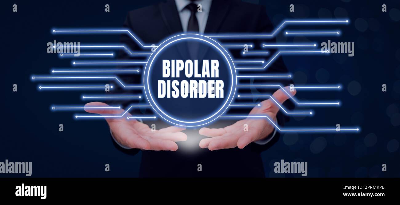 Text showing inspiration Bipolar Disorder, Concept meaning funds are ...