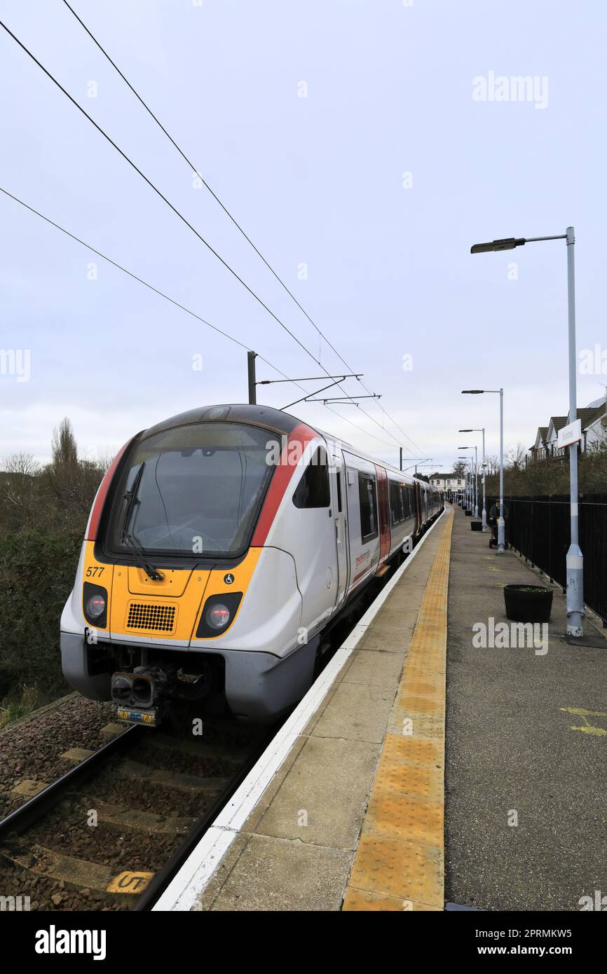 Greater Anglia train 720577 Braintree railway station, Essex, England ...