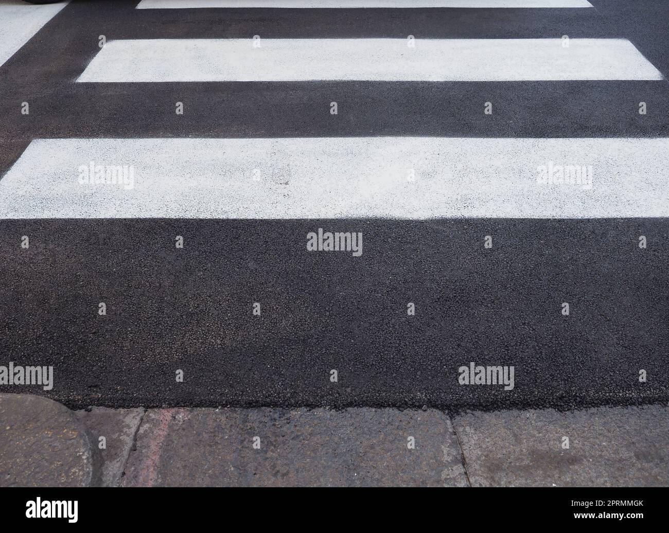 Warning signs, zebra crossing traffic sign freshly painted Stock Photo ...
