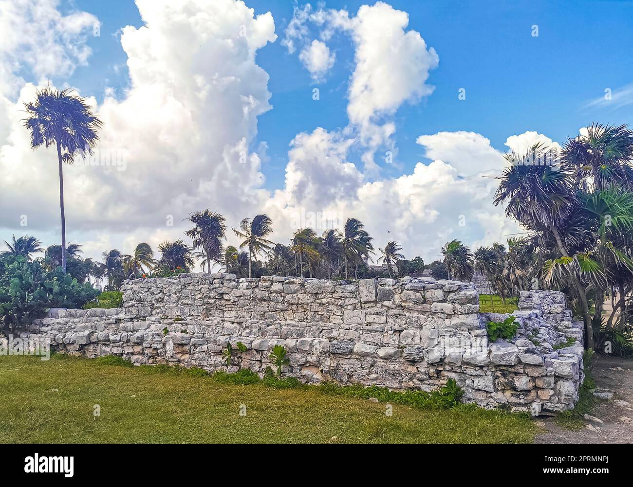 Ancient Tulum ruins Mayan site temple pyramids artifacts seascape ...