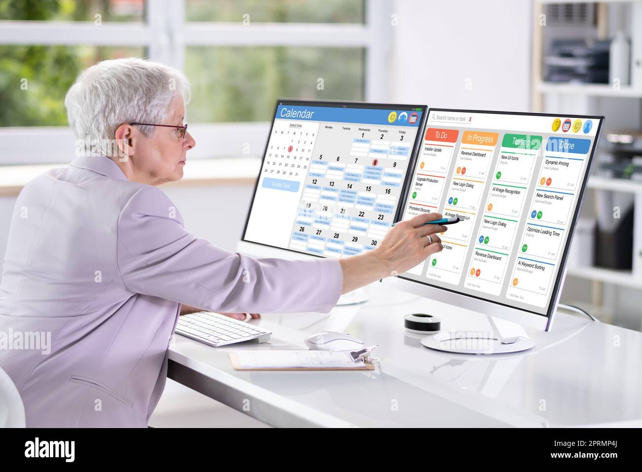 Calendar And Schedule List Chart Stock Photo - Alamy