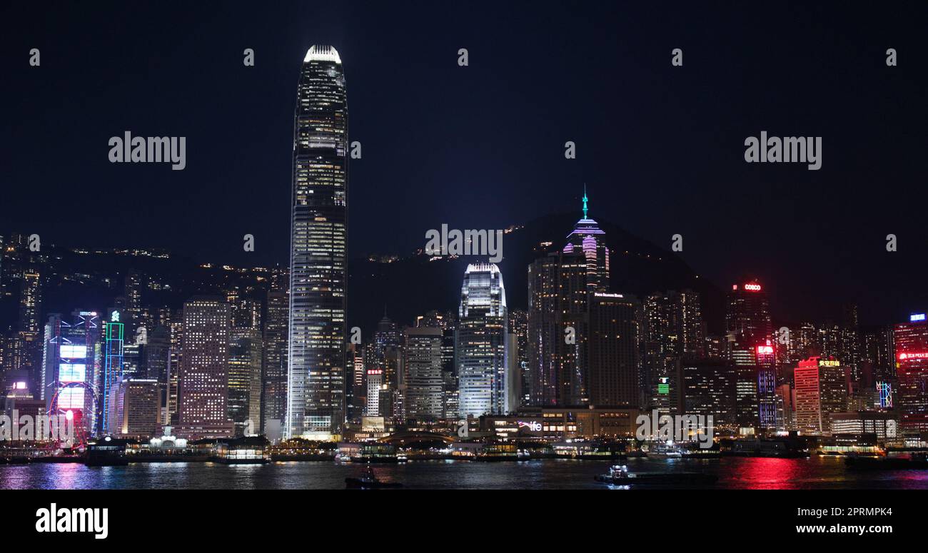 Time lapse sunset harbor hong hi-res stock photography and images - Alamy