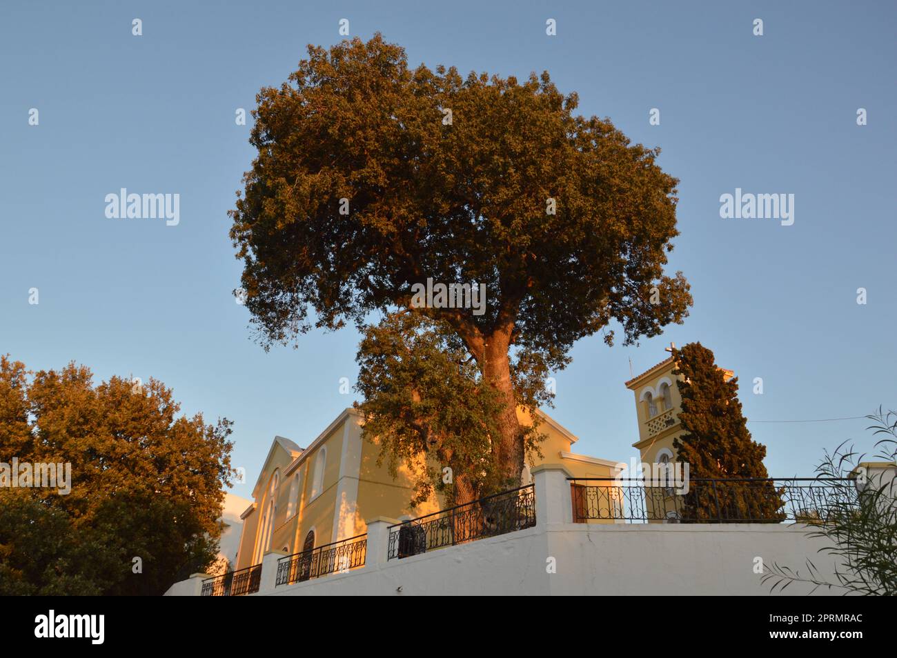 Traditional architecture of Theologos village on the island of a the ...