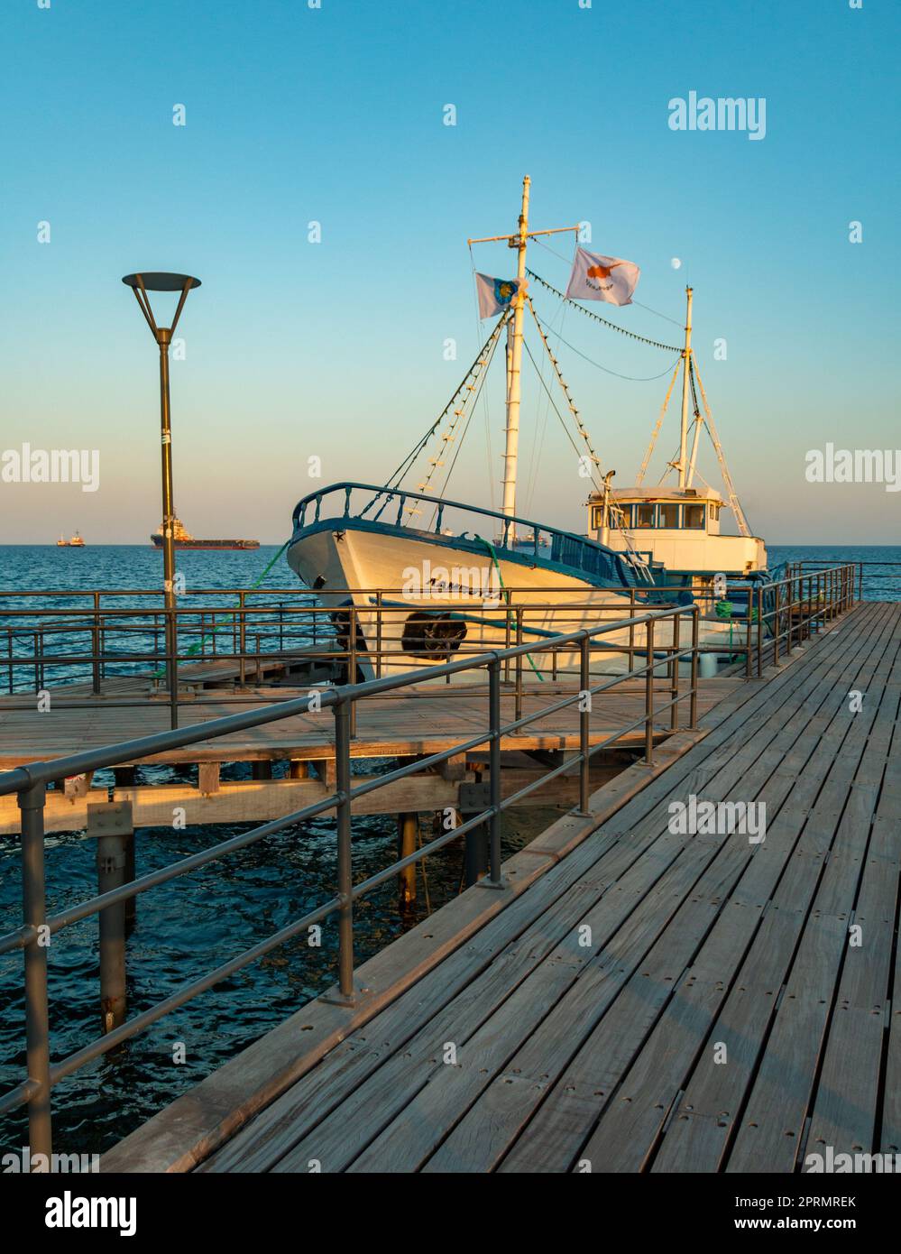 Cyprus sunset boat hi-res stock photography and images - Alamy
