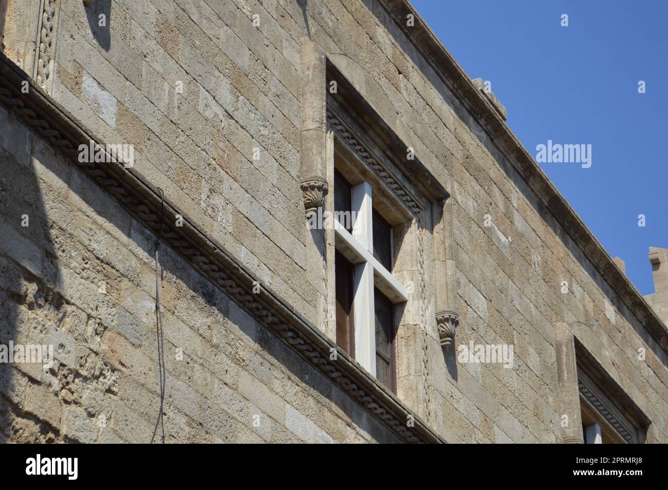 Architecture of Old Town on Rhodos in the Greece Stock Photo - Alamy