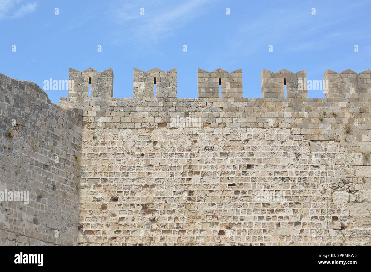 Architecture of Old Town on Rhodos in the Greece Stock Photo - Alamy