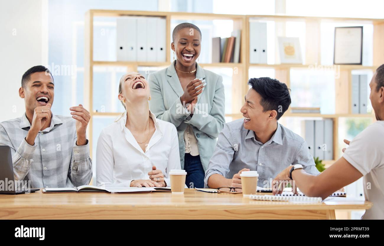 Laughing Office Workers