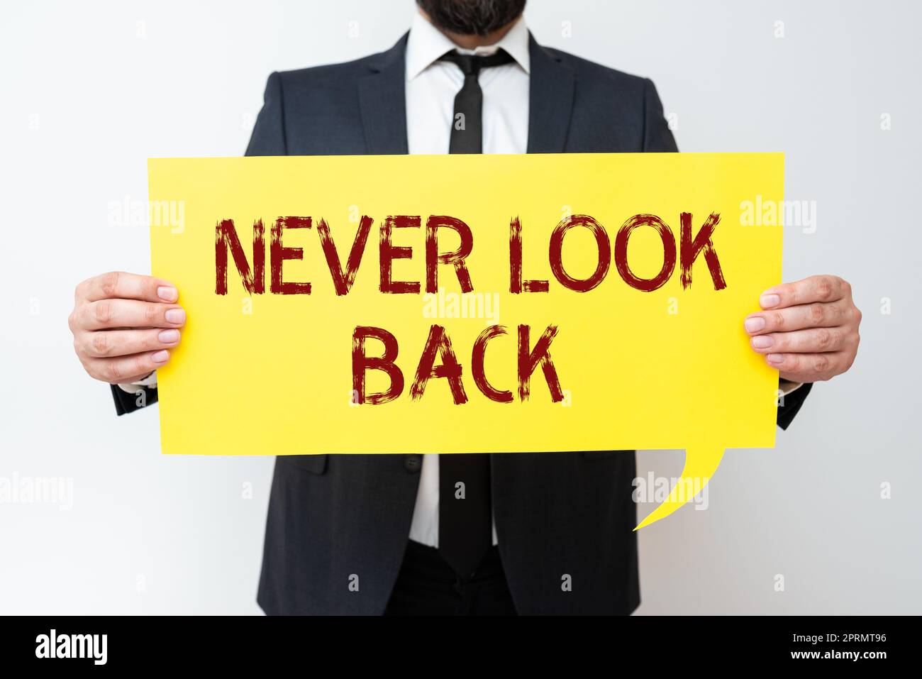 Text showing inspiration Never Look Back. Word Written on Do not have ...